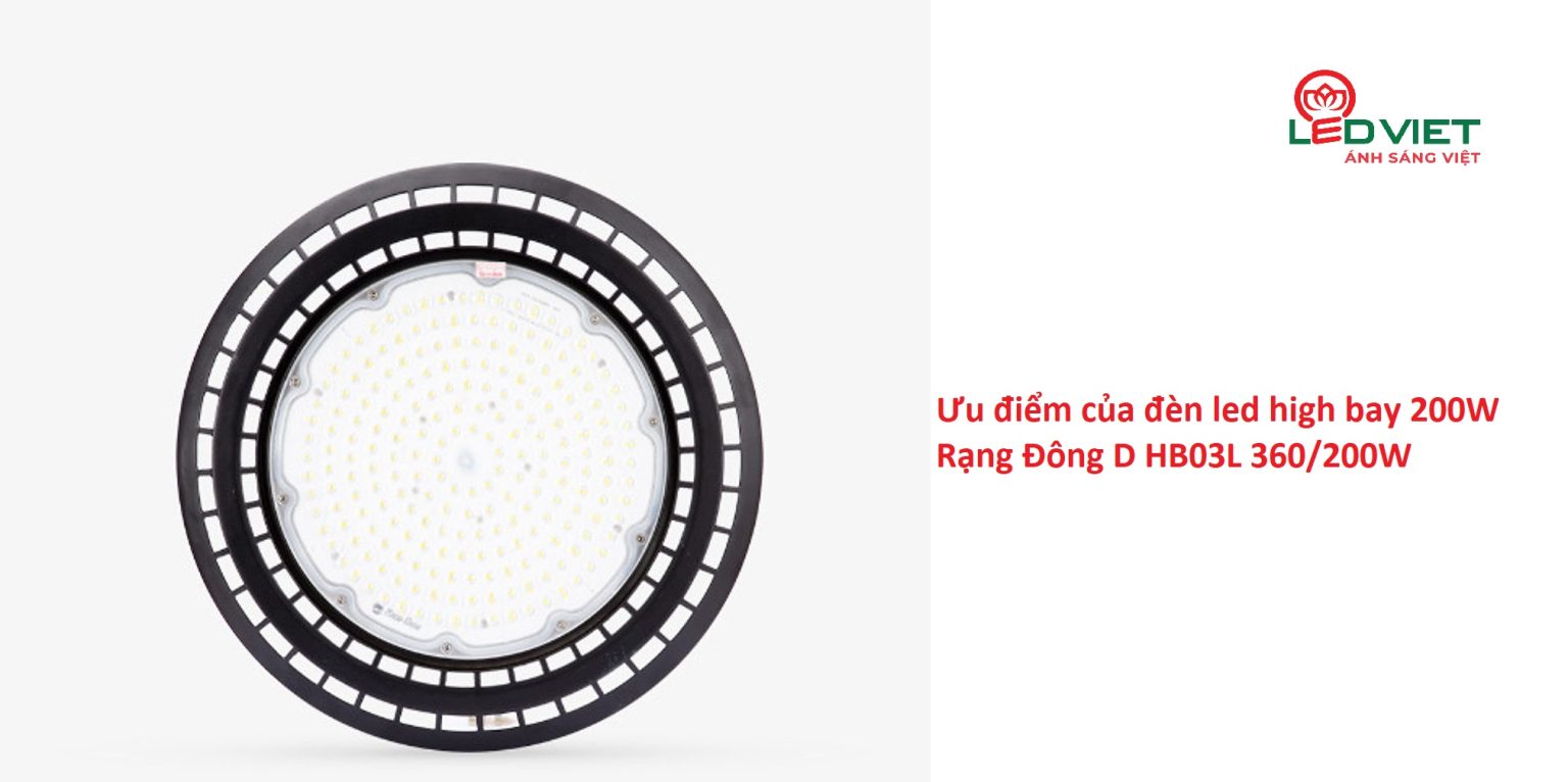 Đèn LED High Bay 200W Rạng Đông D HB03L 360/200W