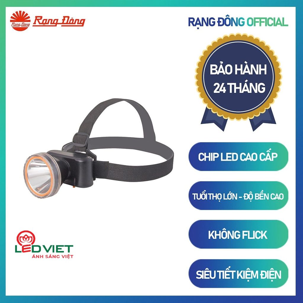 Đèn pin đội đầu 1W Rạng Đông - Hàng mới, địa chỉ [NÊN MUA]