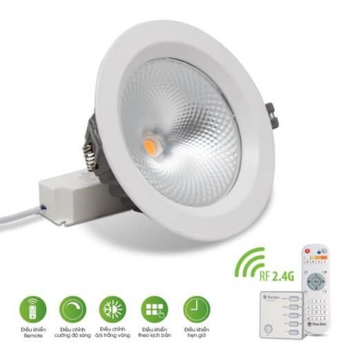 Đèn LED Downlight 12W COB Rạng Đông D AT14L 110/12W.RF