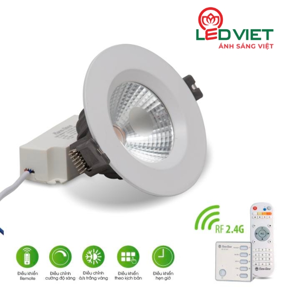 Đèn LED Downlight 12W COB Rạng Đông D AT14L 110/12W.RF