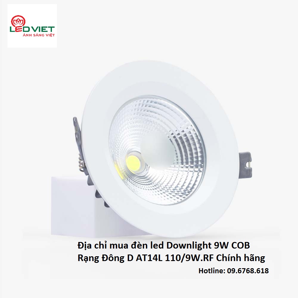 Đèn LED Downlight 12W COB Rạng Đông D AT14L 110/12W.RF