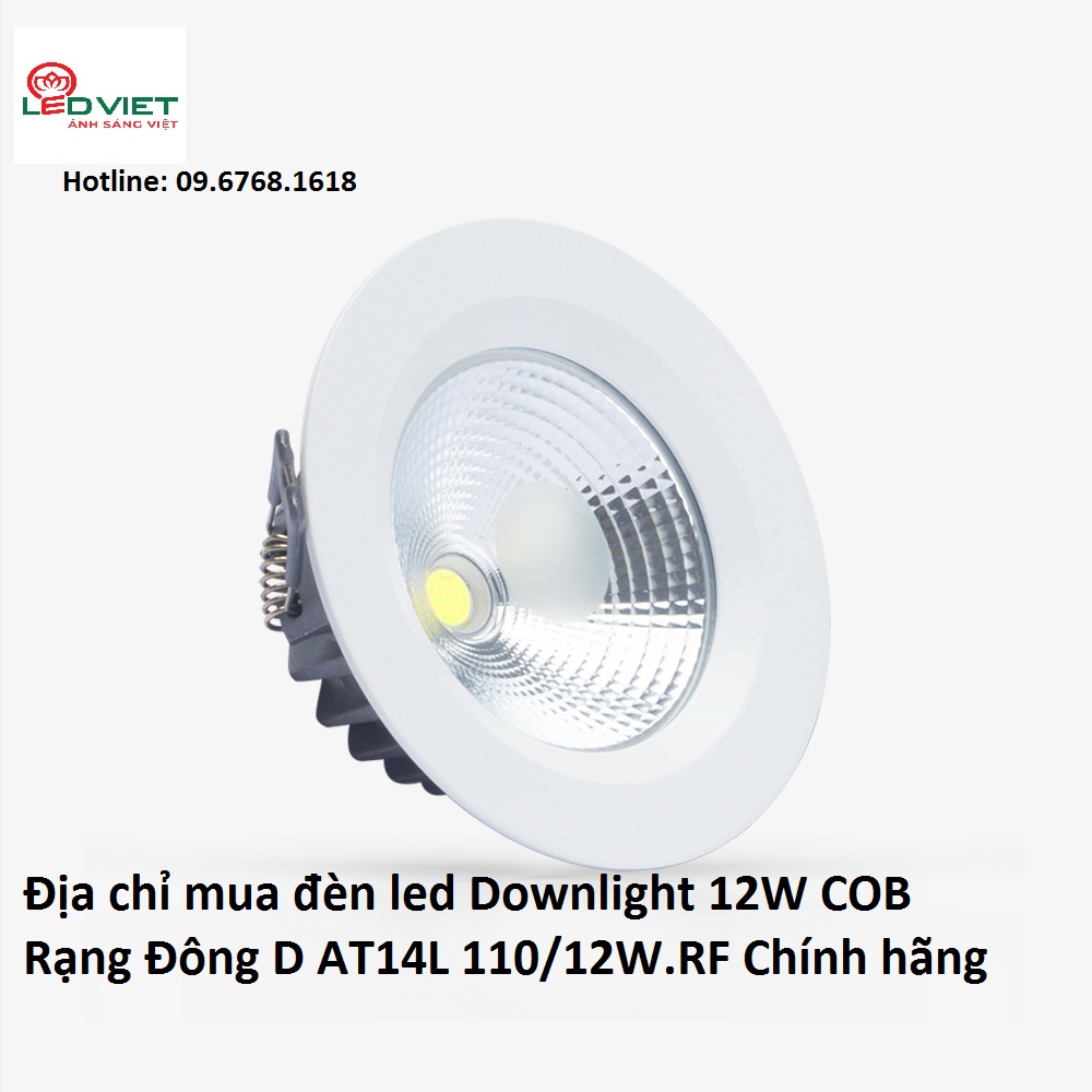 Đèn LED Downlight 12W COB Rạng Đông D AT14L 110/12W.RF