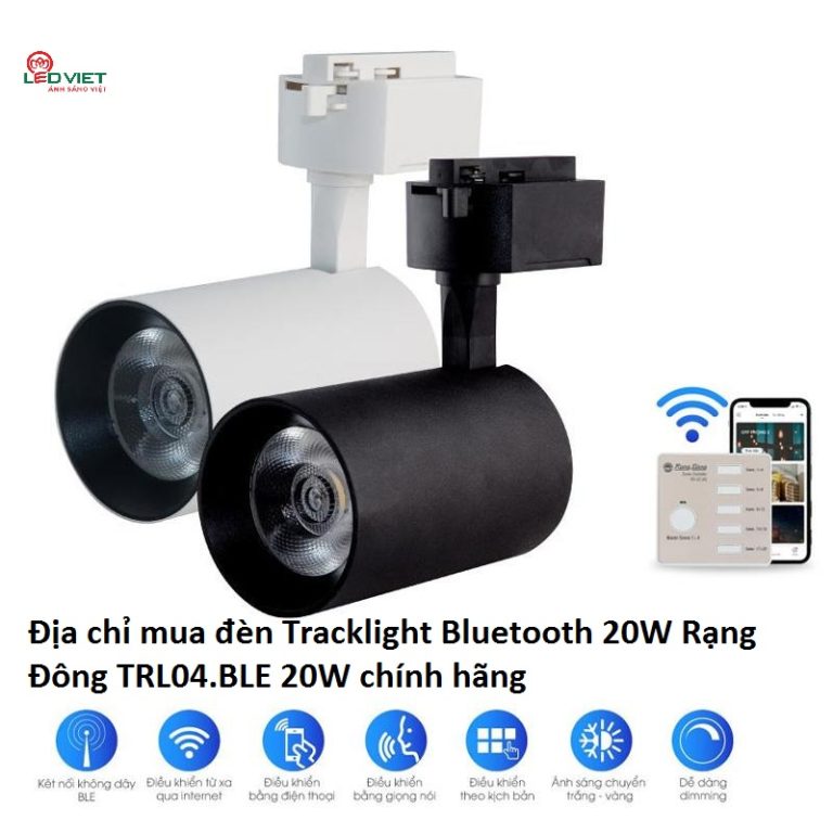 Đèn Tracklight Bluetooth 20W Rạng đông TRL04.BLE 20W